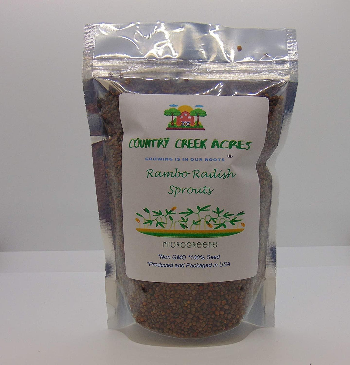 Rambo Radish Sprouting Seed, Non GMO - Country Creek Brand - Rambo Rad ...