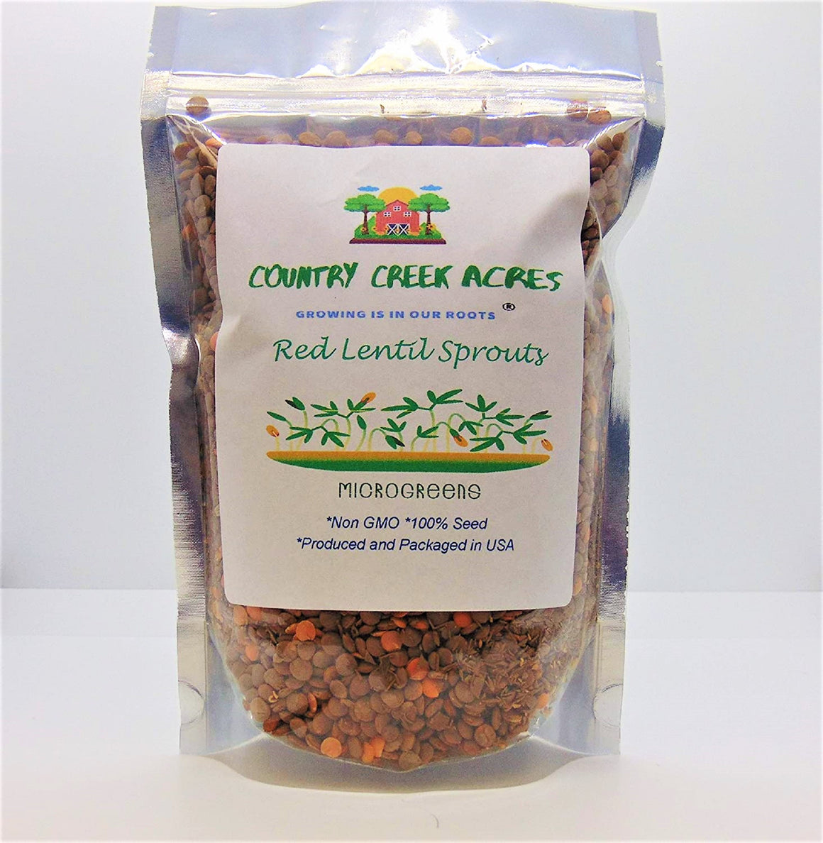 Lentil Seed Red Lentil Seeds, Microgreen, Sprouting, NON GMO - Country ...